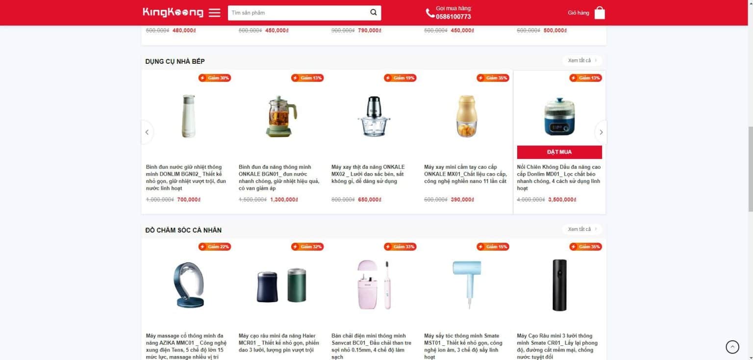 Dịch vụ thiết kế website bán đồ gia dụng tại Khánh Hòa - Minh Duy Solutions